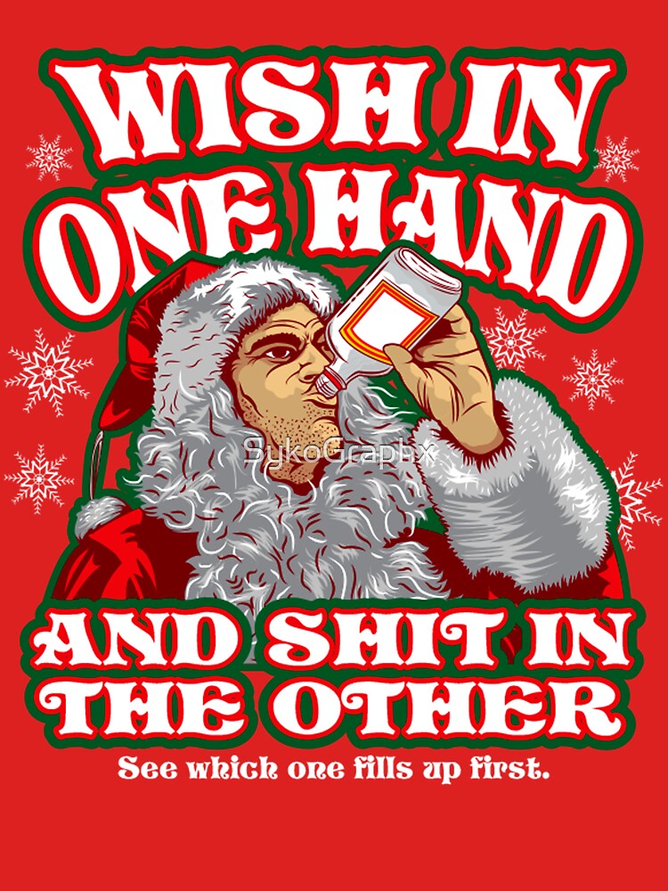 "Bad Santa" T-shirt for Sale by SykoGraphx | Redbubble | bad santa t ...