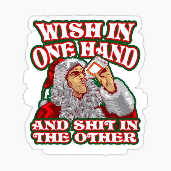 "Bad Santa" Sticker by SykoGraphx | Redbubble