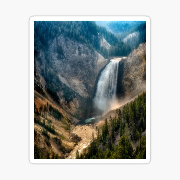 "Grand Canyon of the Yellowstone with the Falls" Sticker for Sale by ...