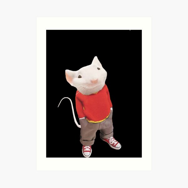"Stuart Little - Sticker Sticker" Art Print by StevenMcAleer | Redbubble