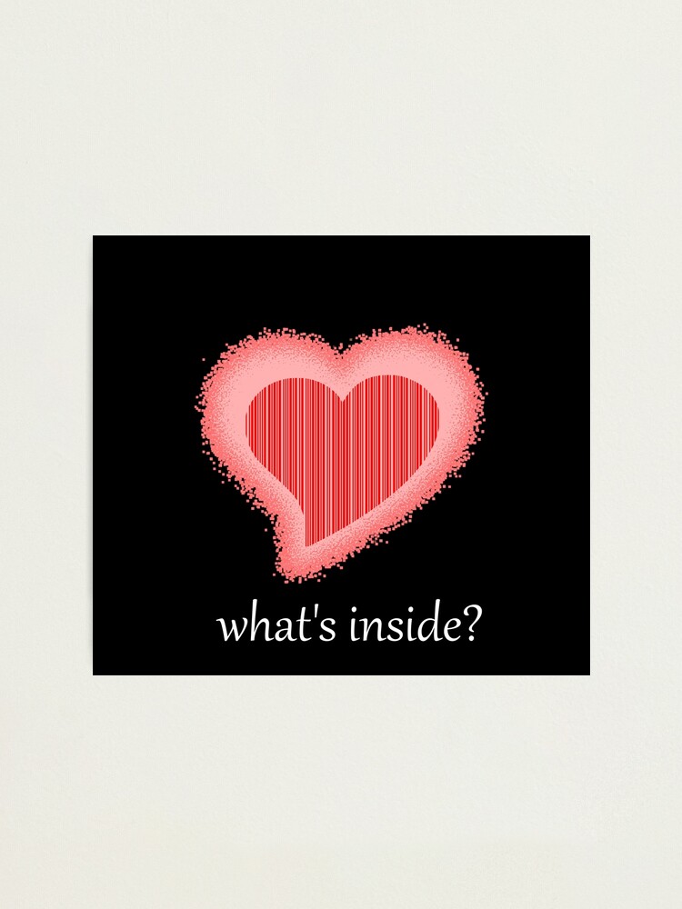 Lámina fotográfica «que hay dentro de mi corazon - escanee el código de ...