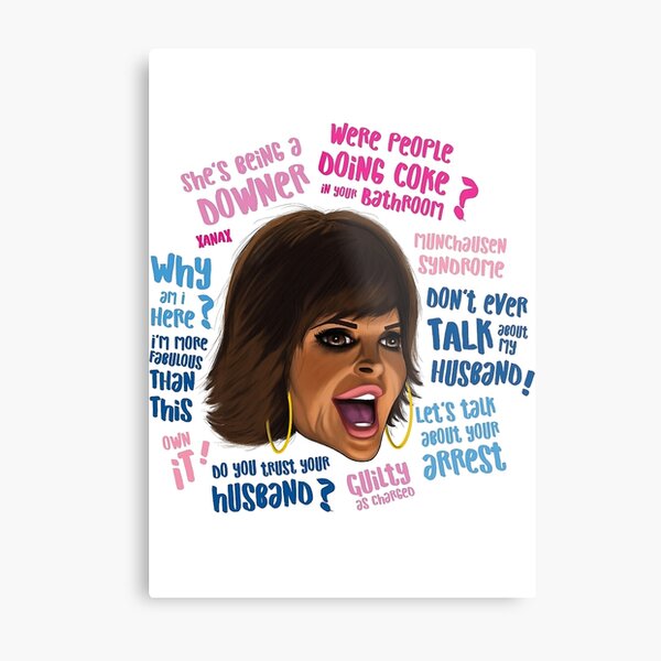 "RH Lisa Rinna Quotes Real Housewives Fan Art" Metal Print by ...