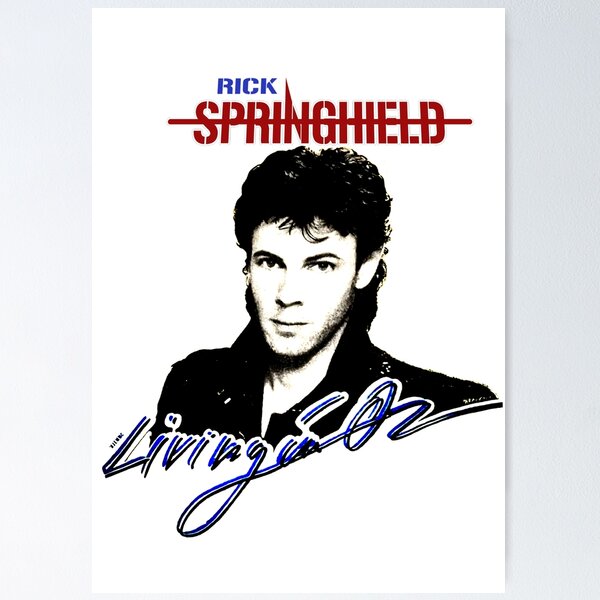 "Rick Springfield 1983 Living in OZ Vintage 80s" Poster for Sale by ...