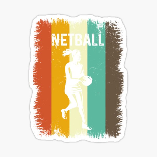 "Vintage Retro Netball" Sticker for Sale by thanhmaidesign | Redbubble