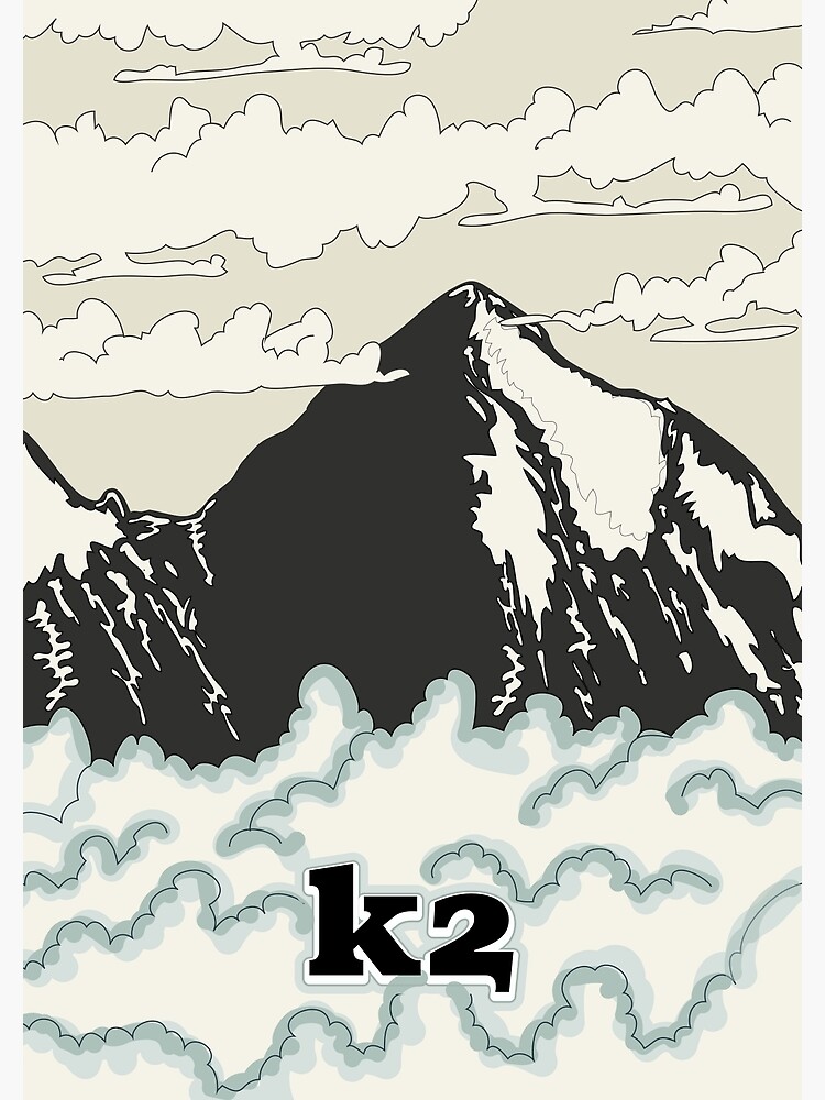 "K2 Mountain travel poster" Poster by vectorwebstore | Redbubble