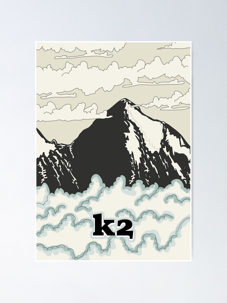 "K2 Mountain travel poster" Poster by vectorwebstore | Redbubble