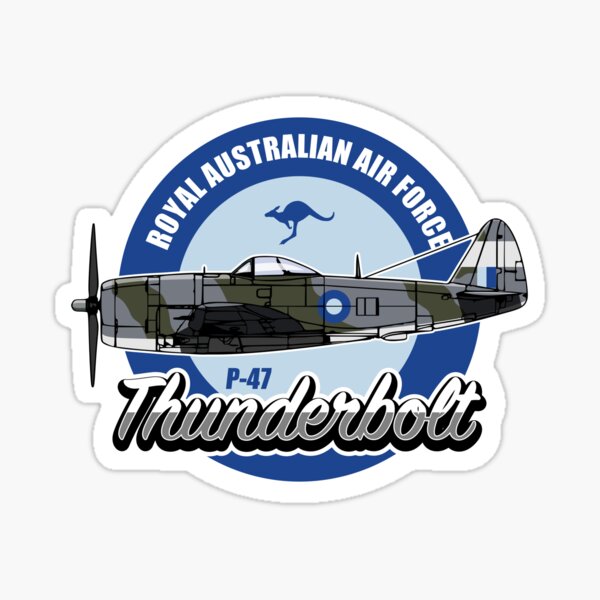 "RAAF P-47 Thunderbolt" Sticker for Sale by StrongVlad | Redbubble