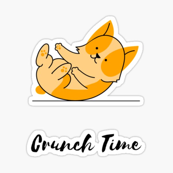 "Crunch Time Color " Sticker for Sale by kelliedigital | Redbubble
