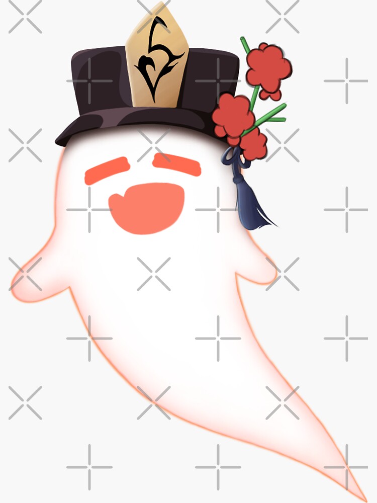 Sticker « Boo Tao Autocollant Fantôme Hu Tao | Impact Genshin | », par ...