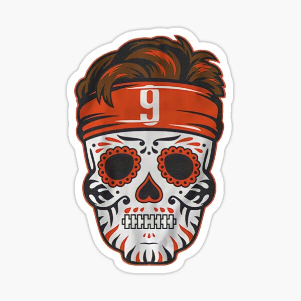 Joe Burrow Sugar Skull Sticker For Sale By Danny Thompson Redbubble