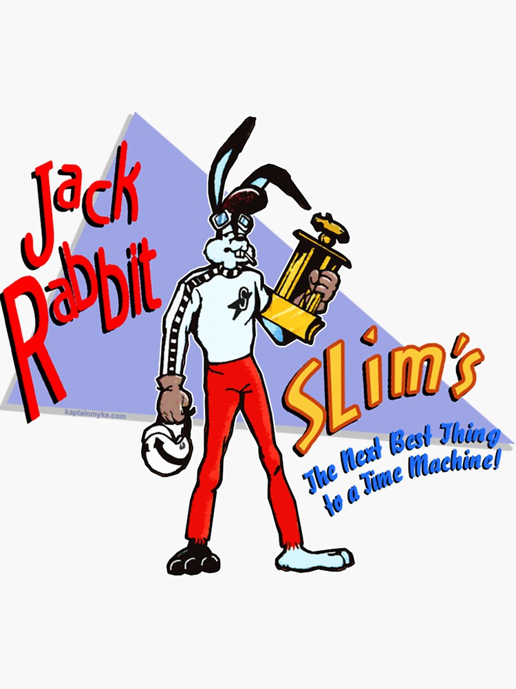 "Jack Rabbit Slims Essential" Sticker for Sale by SorenHaak | Redbubble