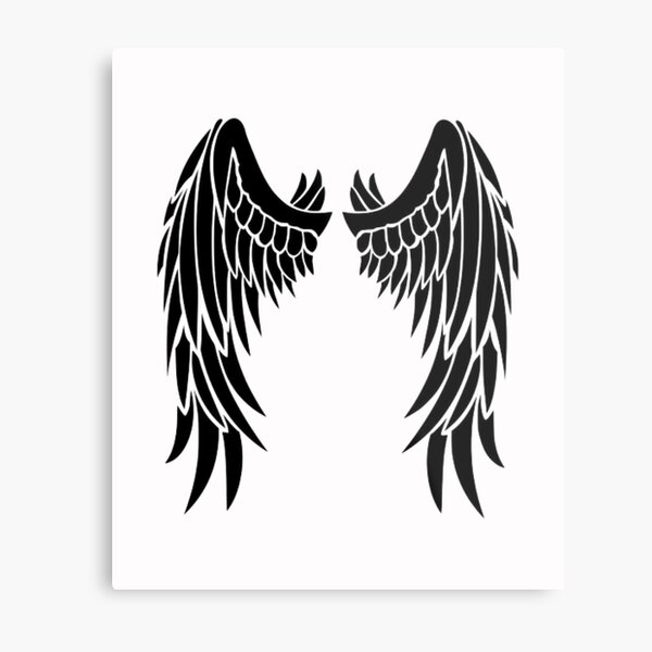 Lámina metálica «Diseños de tendencia de alas de ángel» de Roshi ...