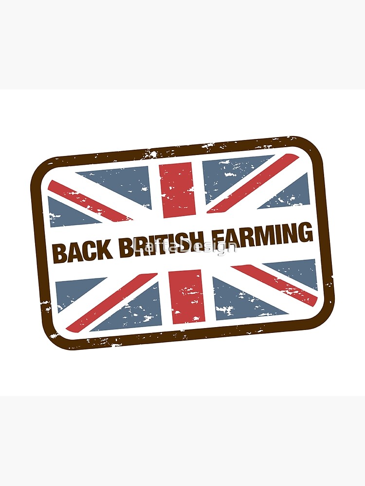 "Back British Farming" Poster for Sale by LaftaDesign | Redbubble