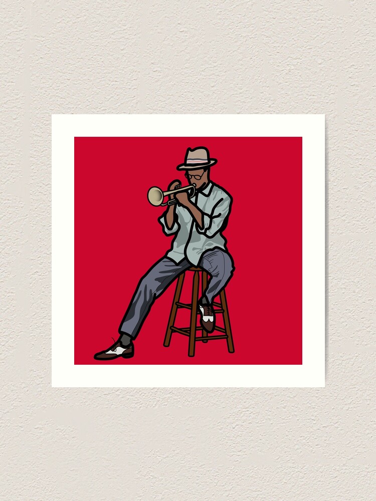"Artist 11 - Jazzman" Art Print by Cleobule | Redbubble