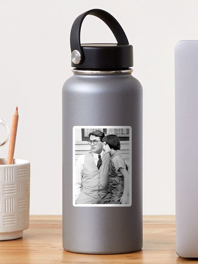 "Atticus Finch and Scout" Sticker for Sale by aburgiss | Redbubble