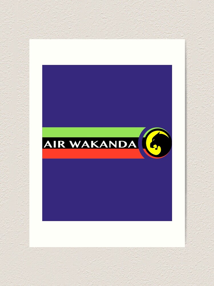 "Air Wakanda- Logo " Art Print by AnthonyFisherv | Redbubble