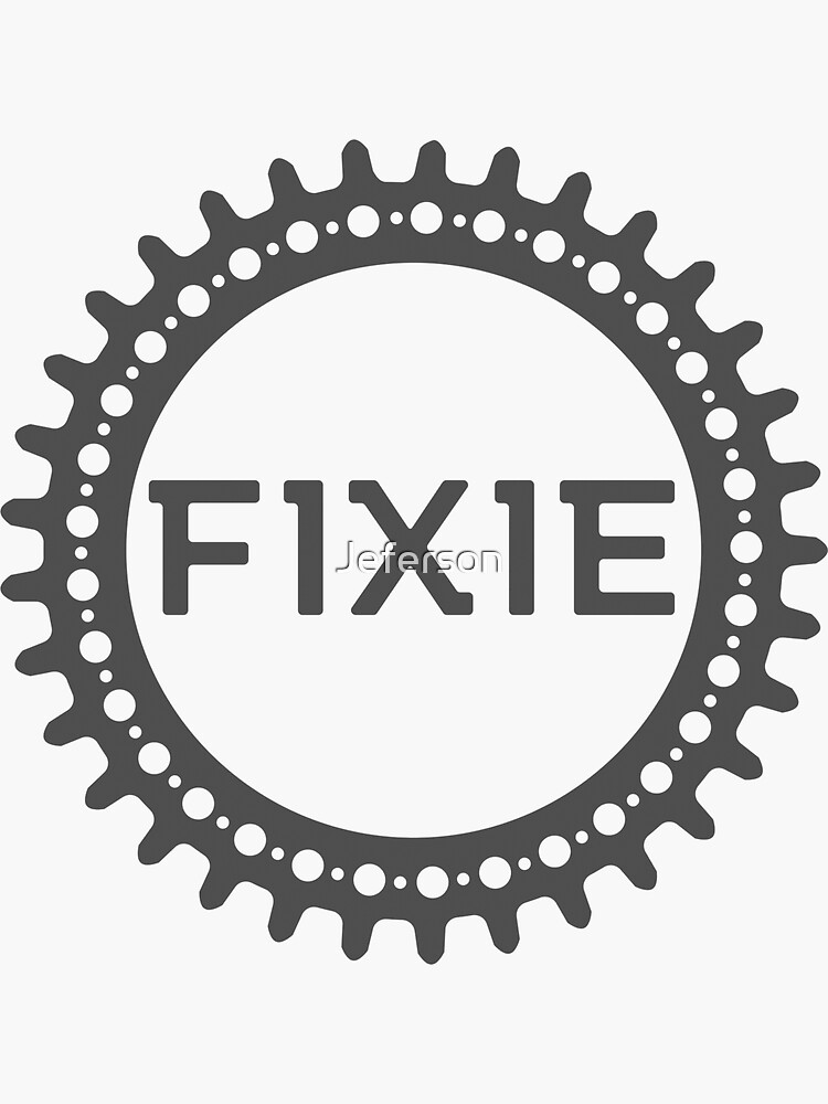 "Fixie" Sticker for Sale by Jeferson | Redbubble