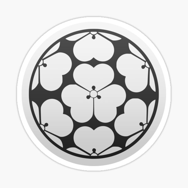 "Chosokabe Kamon Nanatsu Katabami" Sticker for Sale by Takeda-art ...