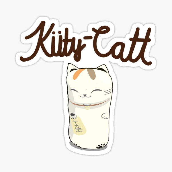 "Cat humour, lucky cat" Sticker by Crazyartist1234 | Redbubble