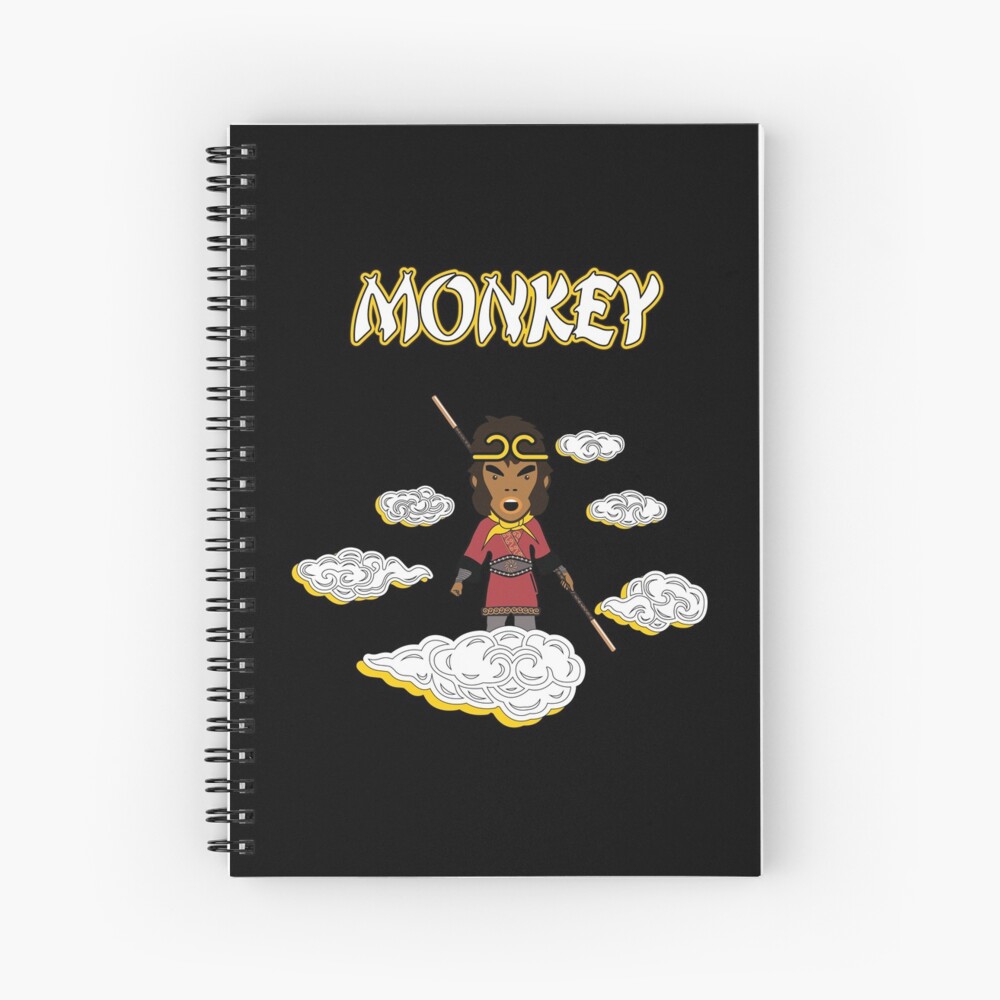 "Monkey Magic" Spiral Notebook for Sale by Purakushi | Redbubble