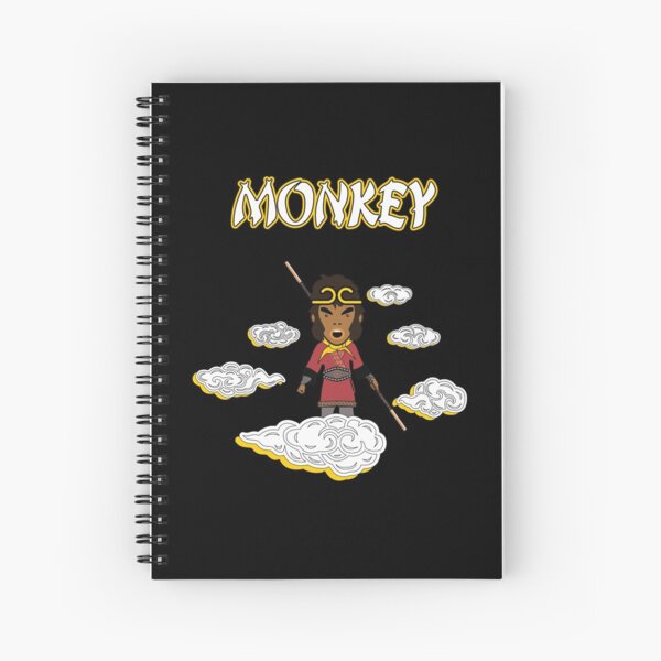 "Monkey Magic" Spiral Notebook for Sale by Purakushi | Redbubble