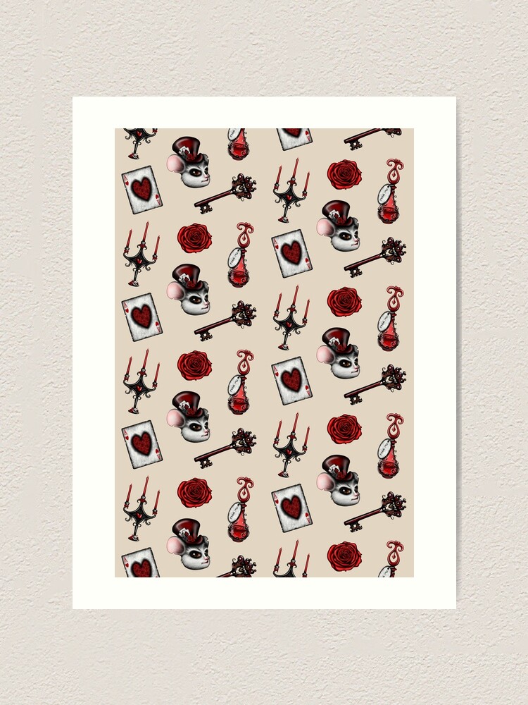 "Mad Hatter Red Pack" Art Print for Sale by DeneboArt | Redbubble