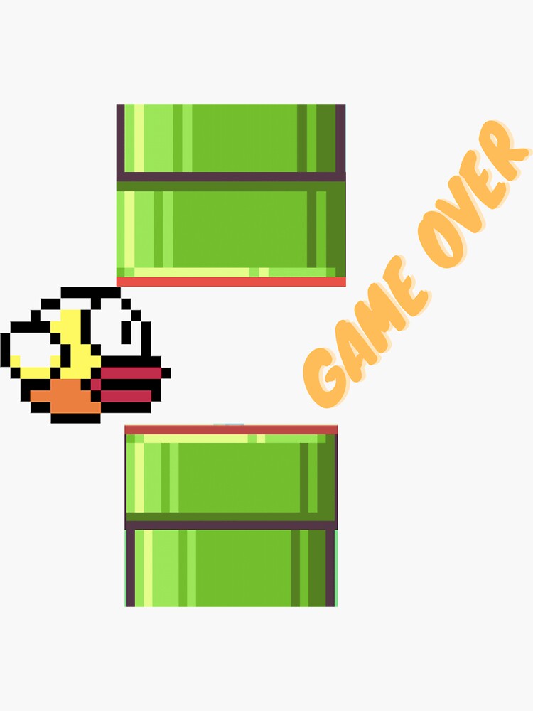 "Flappy Bird Sticker" Sticker for Sale by business1m | Redbubble