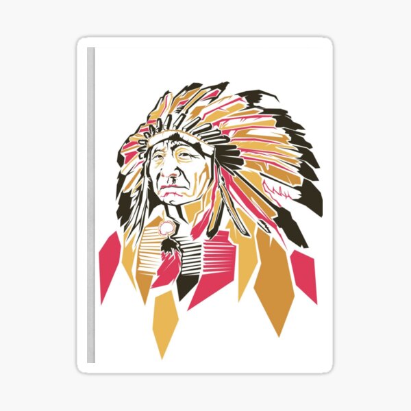 "Native American " Sticker for Sale by Nihitha | Redbubble