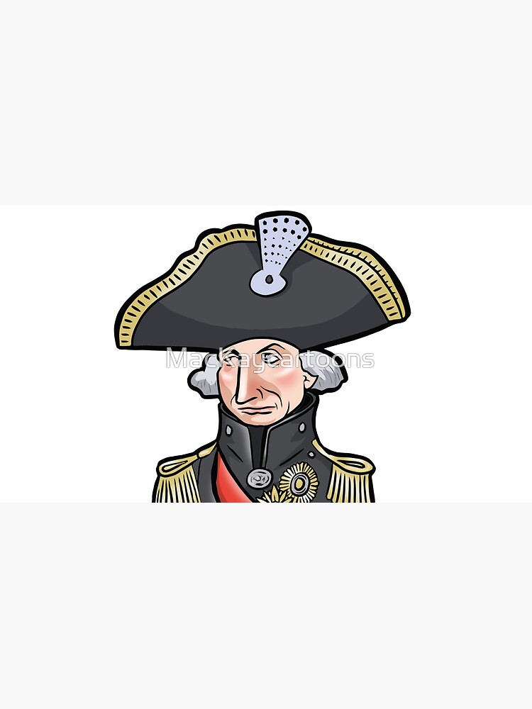 "Horatio Nelson, 1st Viscount Nelson" Cap for Sale by MacKaycartoons ...