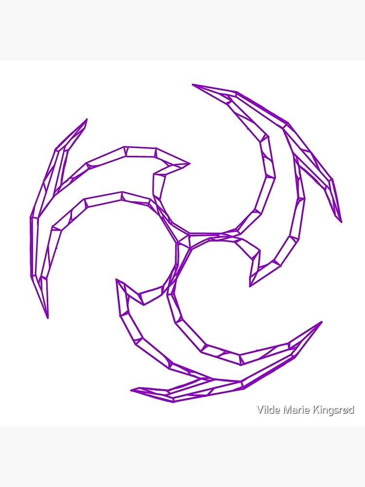 "Genshin Impact Lineart Crystal Electro Vision" Art Print by VildeMK ...