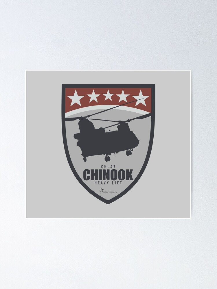 "CH-47 Chinook" Poster for Sale by ACInterview | Redbubble