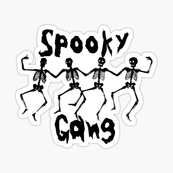 "Spooky Gang " Sticker for Sale by IndagoAdihs | Redbubble