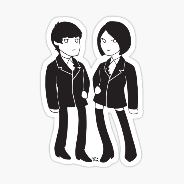 "Sibling Rivalry" Sticker for Sale by sweetvirginia | Redbubble