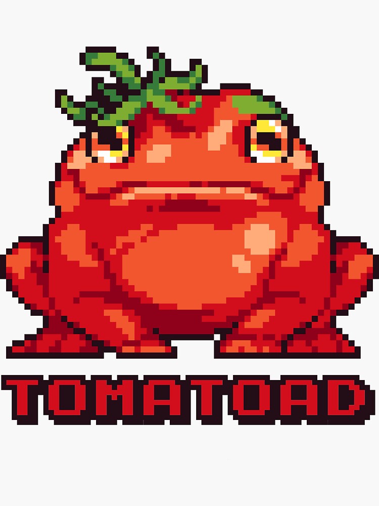 "Tomatoad" Sticker for Sale by MerrysStuff | Redbubble