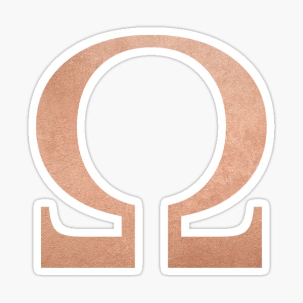 "Omega Sticker 1" Sticker for Sale by hannahhhmack | Redbubble