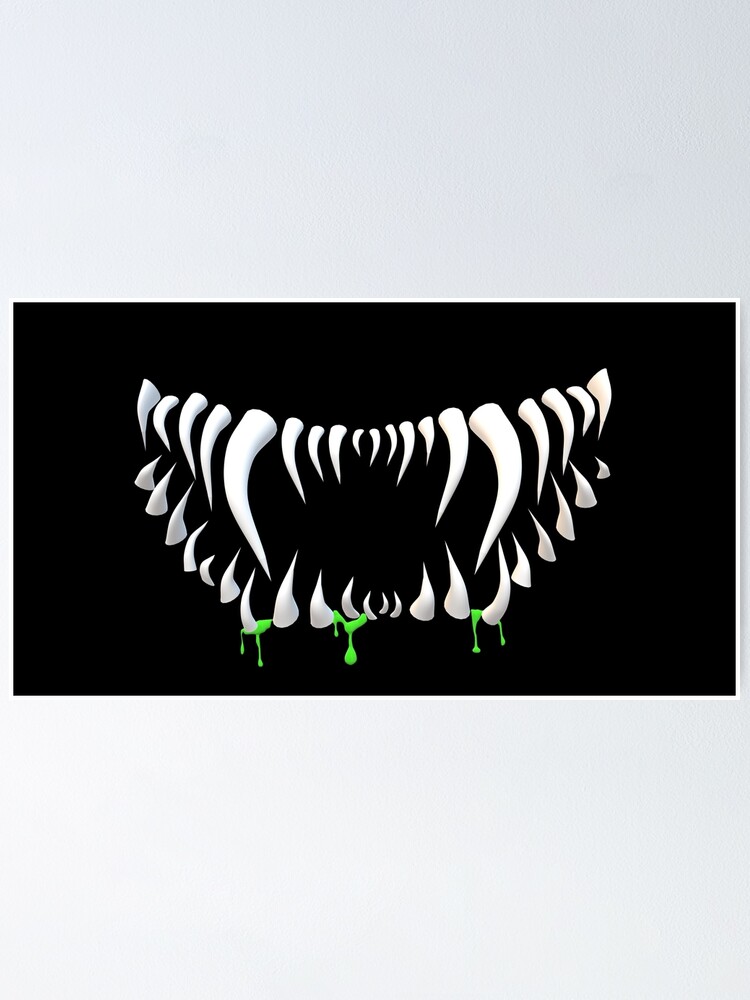 "Scary 3d teeth design for Halloween" Poster for Sale by MystixJack ...