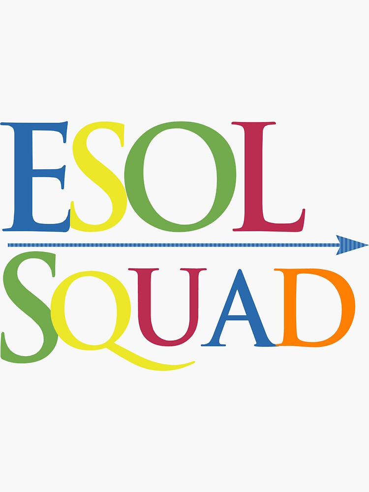 "Esol Squad Esol Teacher Esl Squad SuperHero" Sticker for Sale by ...