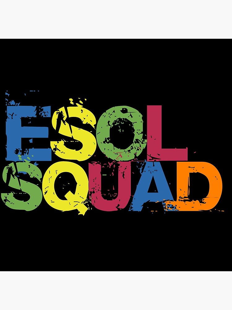 "Esol Squad Esol Teacher Esl Squad SuperHero" Poster for Sale by ...