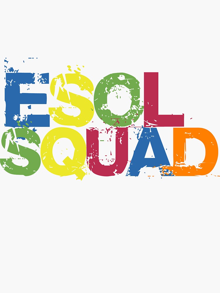 "Esol Squad Esol Teacher Esl Squad SuperHero" Sticker for Sale by ...