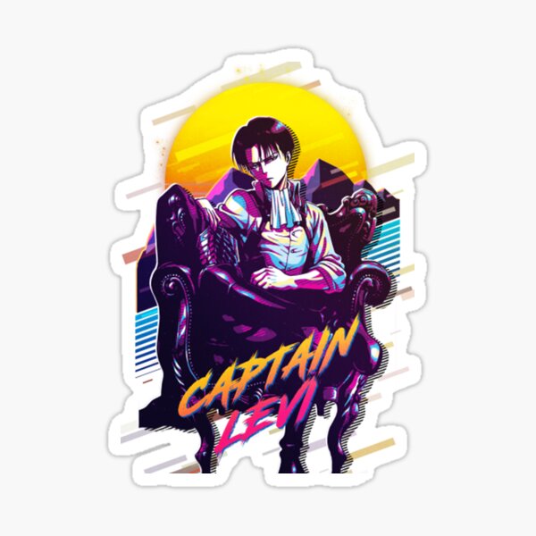 "Attack on Titan - Captain Levi" Sticker for Sale by lapchud | Redbubble