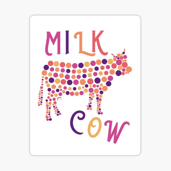 "Milk Cow" Sticker for Sale by articlave | Redbubble