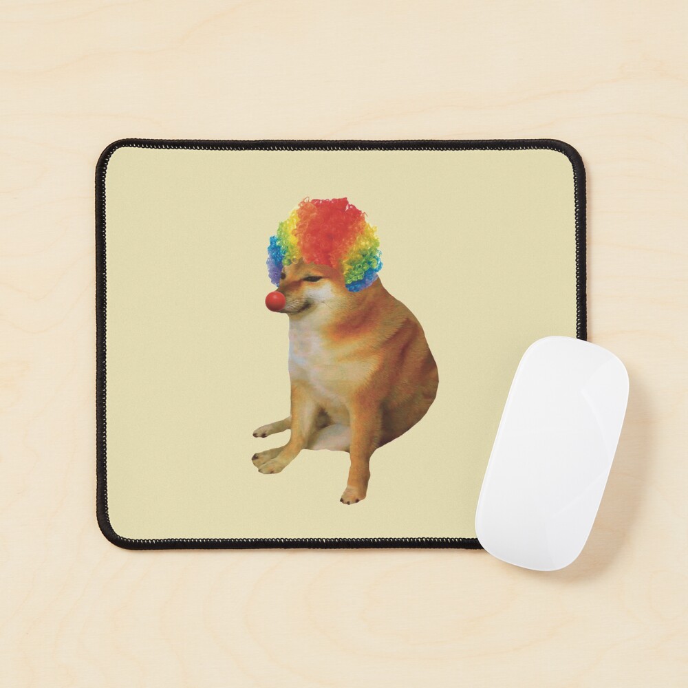 "Cheems Doge Clown" Sticker for Sale by DonatasSab | Redbubble