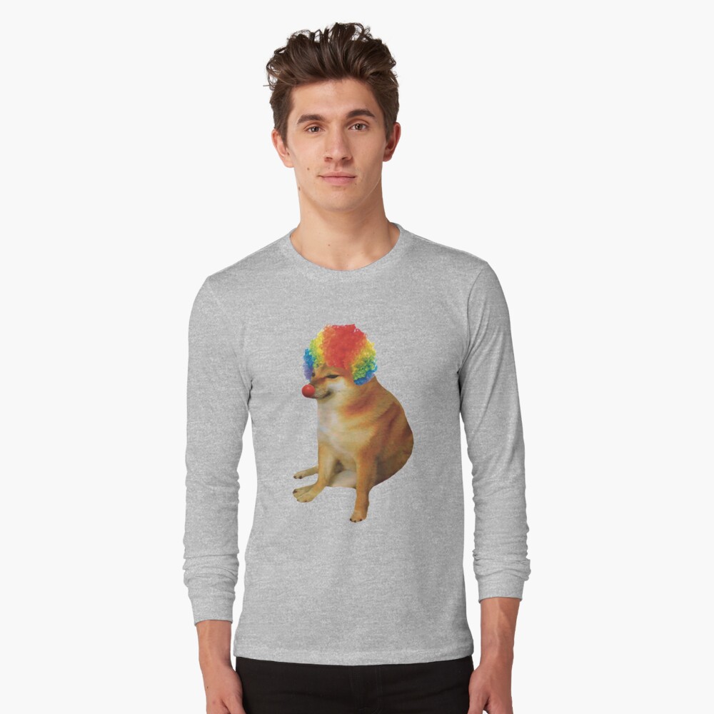 "Cheems Doge Clown" Sticker for Sale by DonatasSab | Redbubble