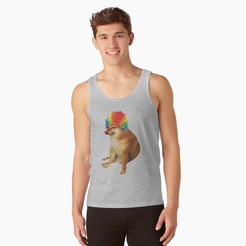 "Cheems Doge Clown" Sticker for Sale by DonatasSab | Redbubble
