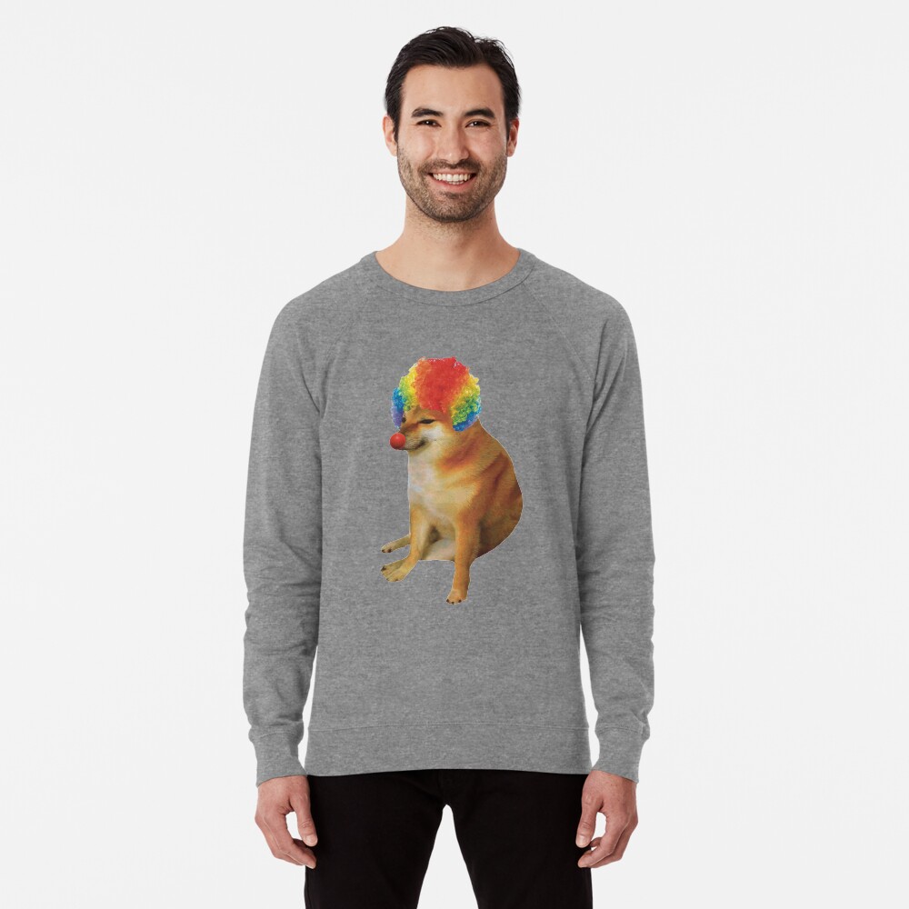 "Cheems Doge Clown" Sticker for Sale by DonatasSab | Redbubble