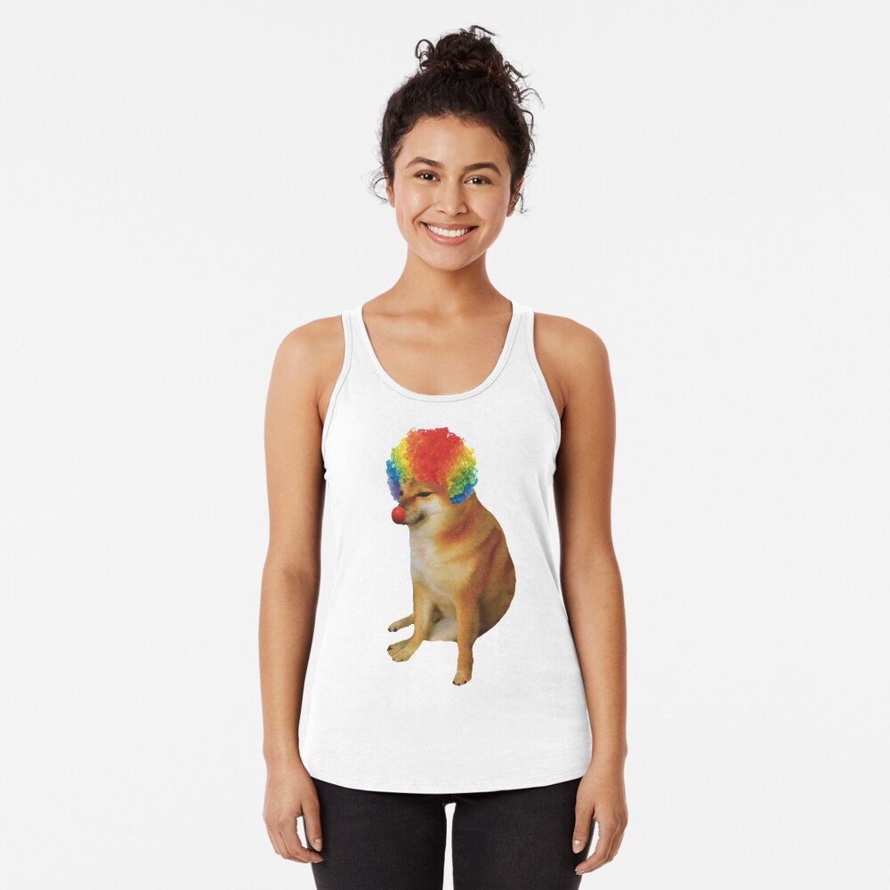 "Cheems Doge Clown" Sticker for Sale by DonatasSab | Redbubble