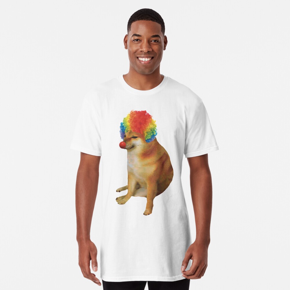 "Cheems Doge Clown" Sticker for Sale by DonatasSab | Redbubble