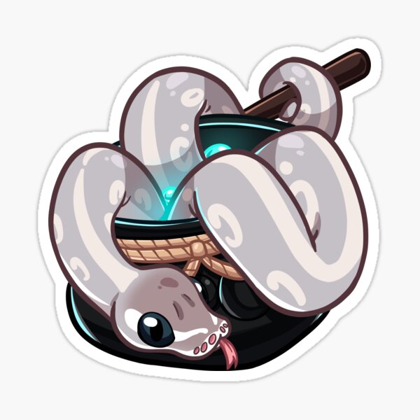 "Witches Brew Ball Python" Sticker for Sale by Katiefrog217 | Redbubble