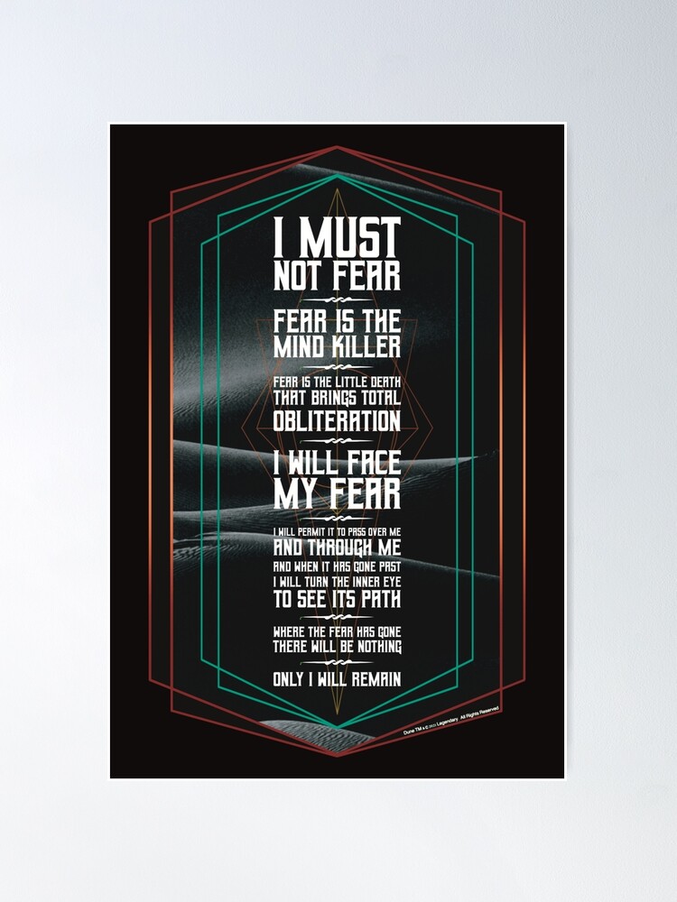 Litany Against Fear - Dune Movie - Atreides Poster sold by Junette ...