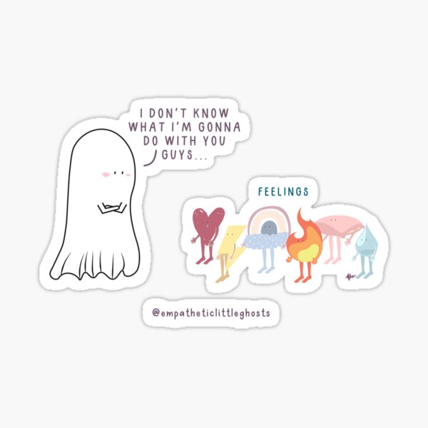 "* feelings *" Sticker for Sale by Empatheticlg | Redbubble